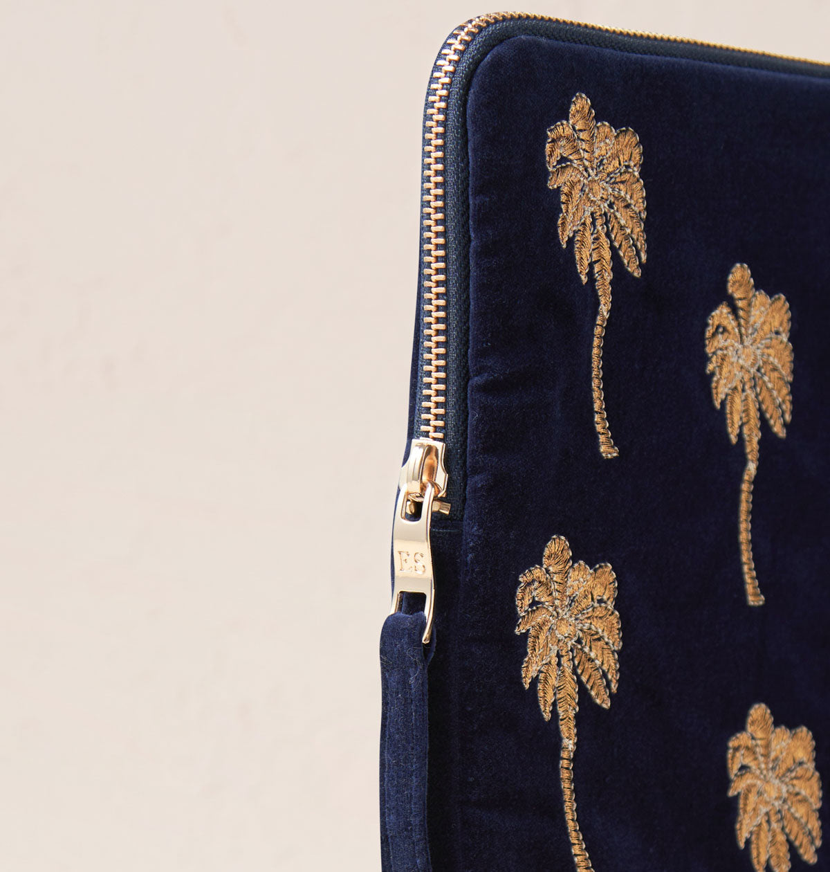 Gold Palm Laptop Case Small