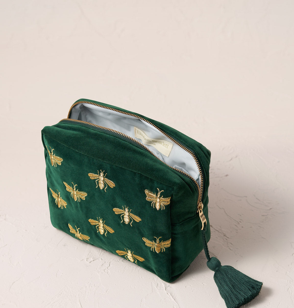 Honey Bee Velvet Washbag and Toiletry Bags in the UK