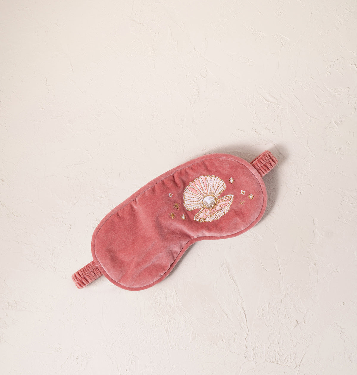 Pearl Shell Rose Pink Eye Mask
