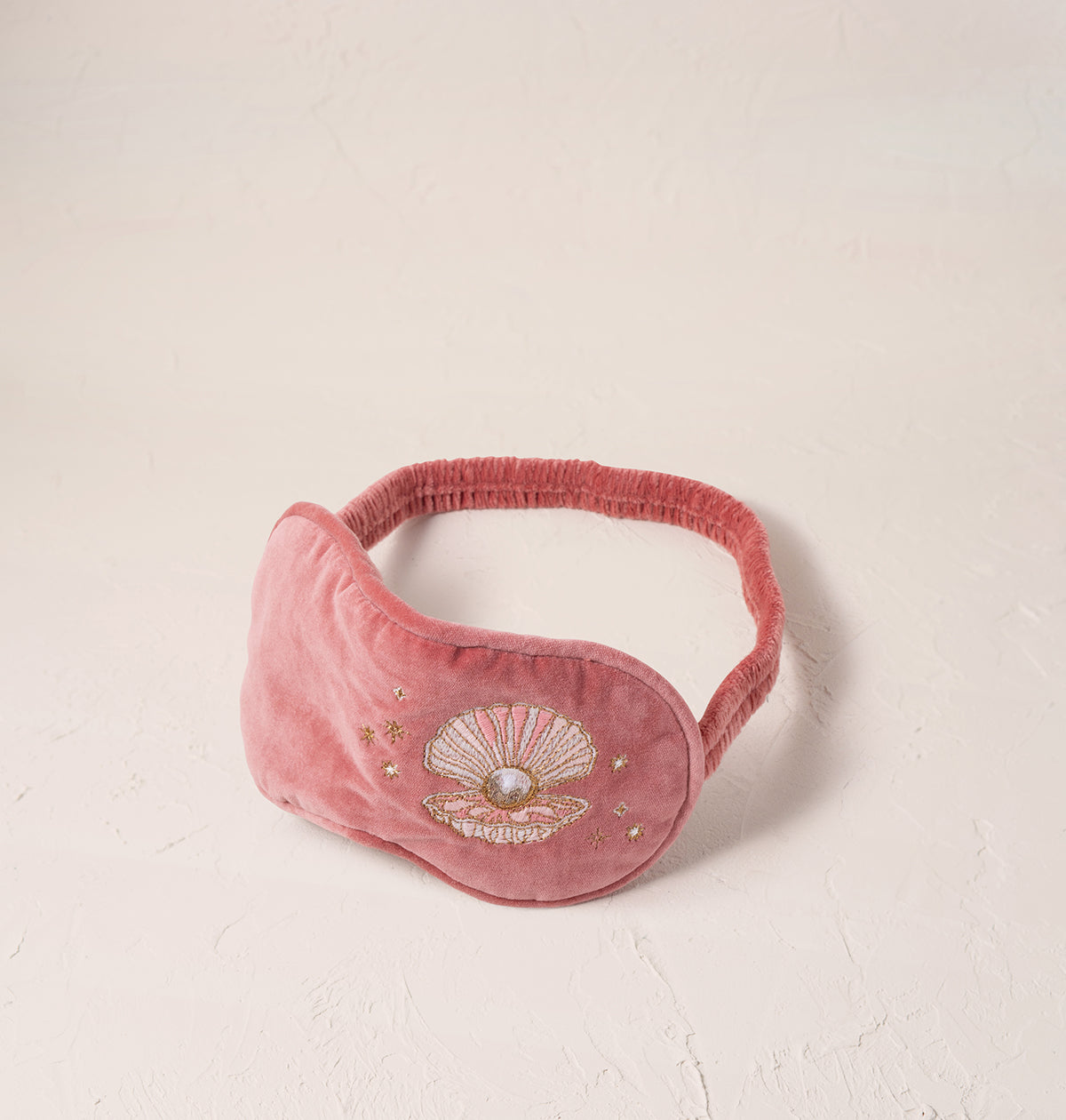 Pearl Shell Rose Pink Eye Mask