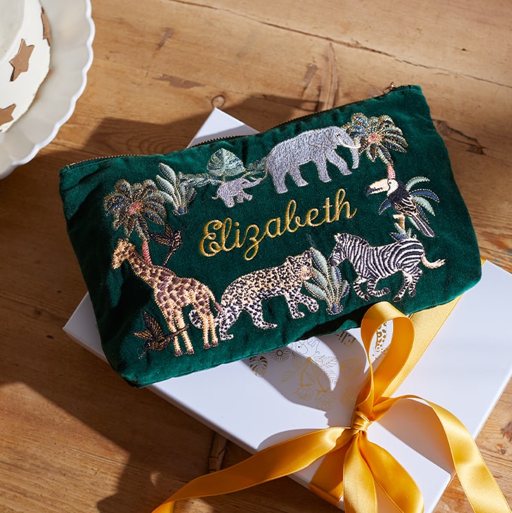 Luxury Embroidered Pouches, Homeware & Accessories