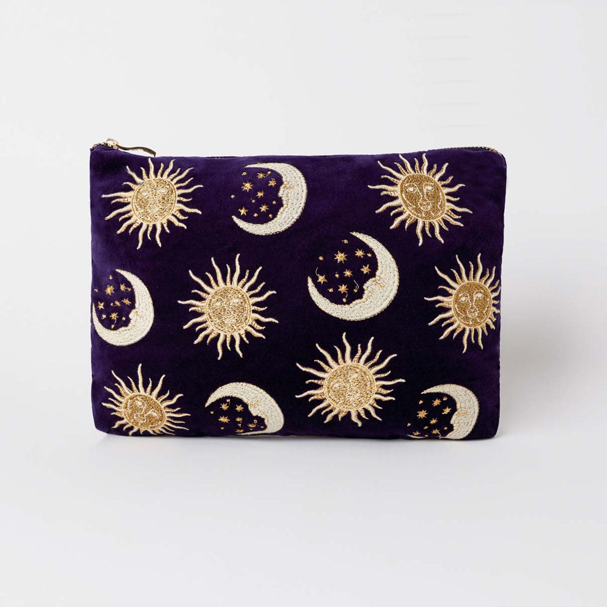 Suns and Moons Print Maxi Pouch and Clutch Bag – Elizabeth Scarlett