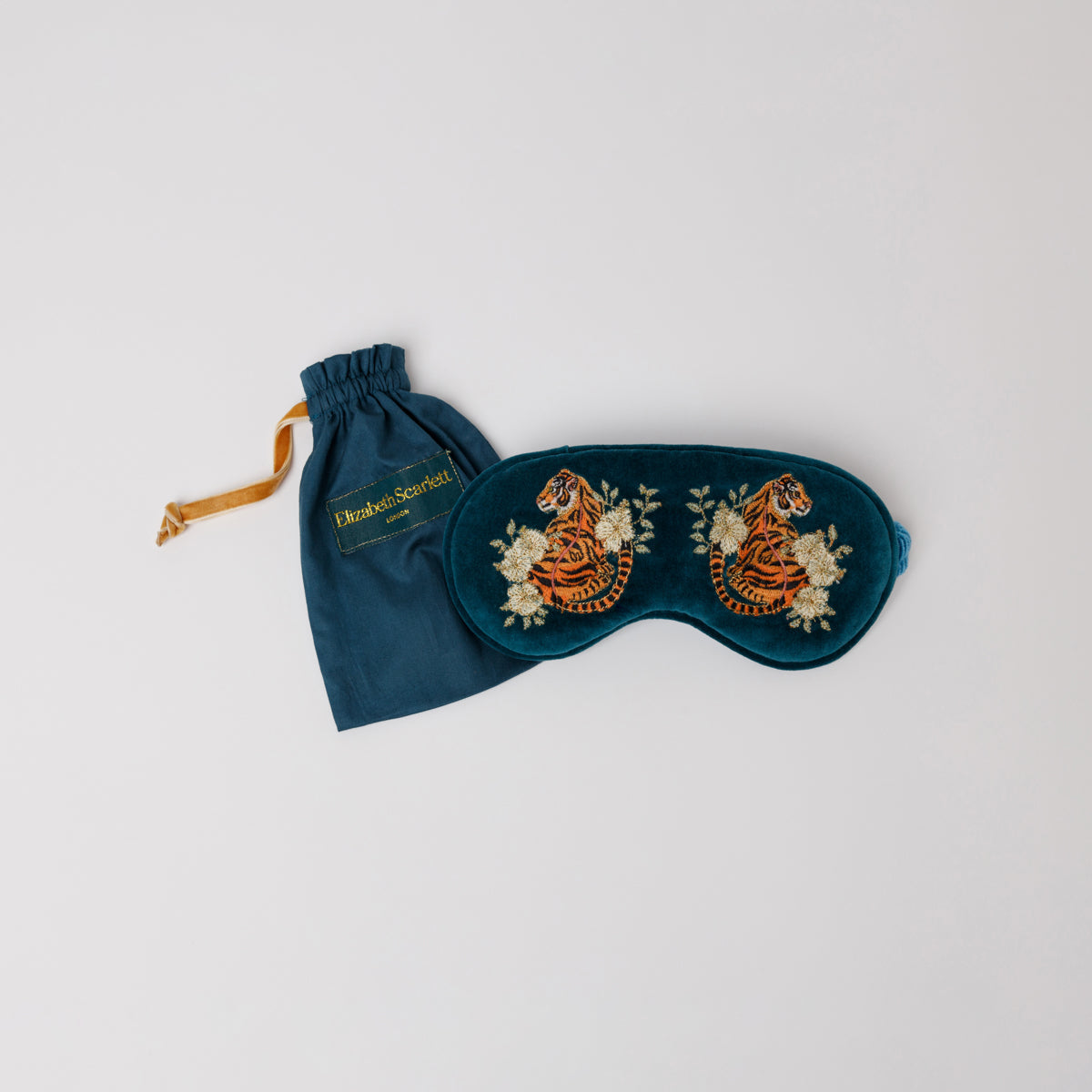 Luxury Tiger Print Soft Apriot Eye Mask | Elizabeth Scarlett